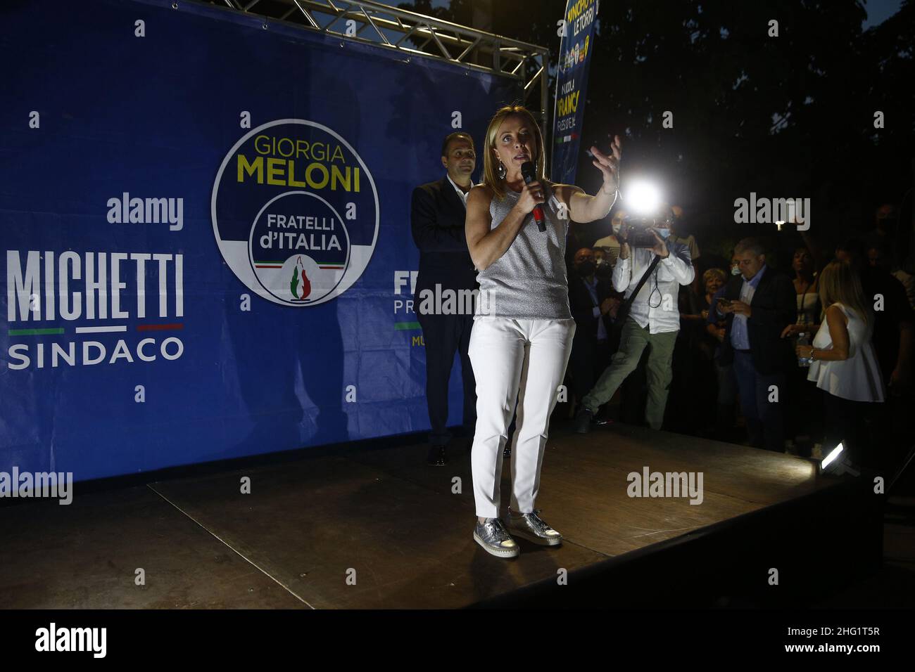 Foto Cecilia Fabiano/ LaPresse 28 Settembre 2021 - Roma (Italia) Politica Campagna elettorale ...