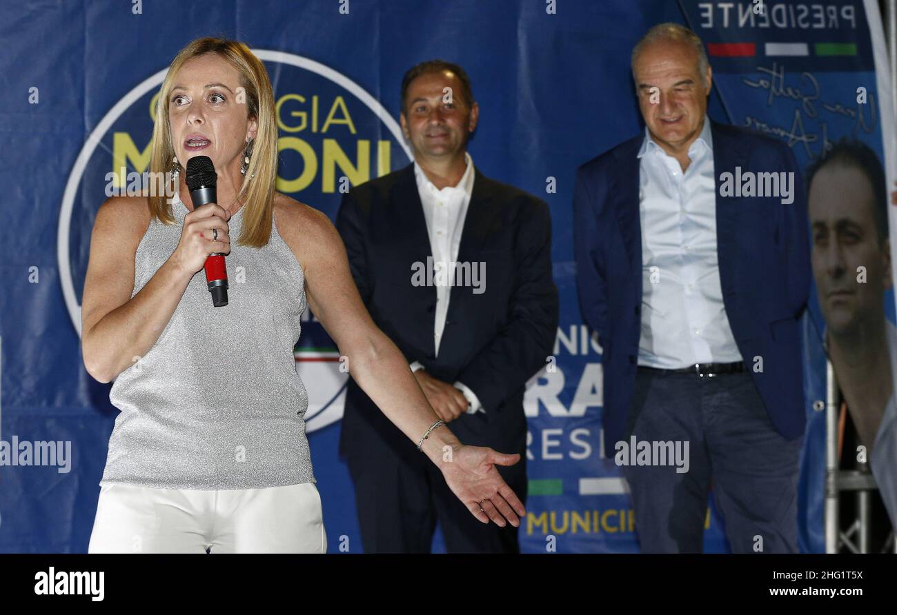 Foto Cecilia Fabiano/ LaPresse 28 Settembre 2021 - Roma (Italia) Politica Campagna elettorale ...