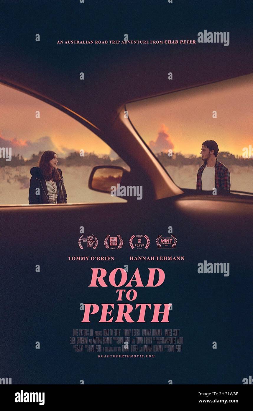 ROAD TO PERTH, poster, from left: Hannah Lehmann, Tommy O'Brien, 2021 ...