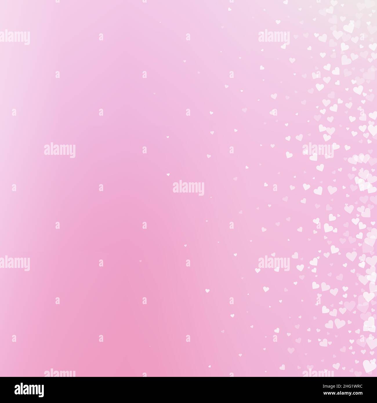 White heart love confettis. Valentine's day gradient emotional ...