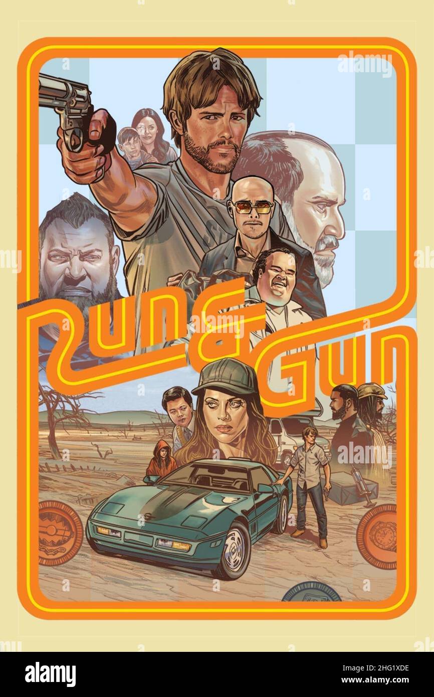 RUN & GUN, (aka RUN AND GUN), poster, top left: Brad William Henke; top ...