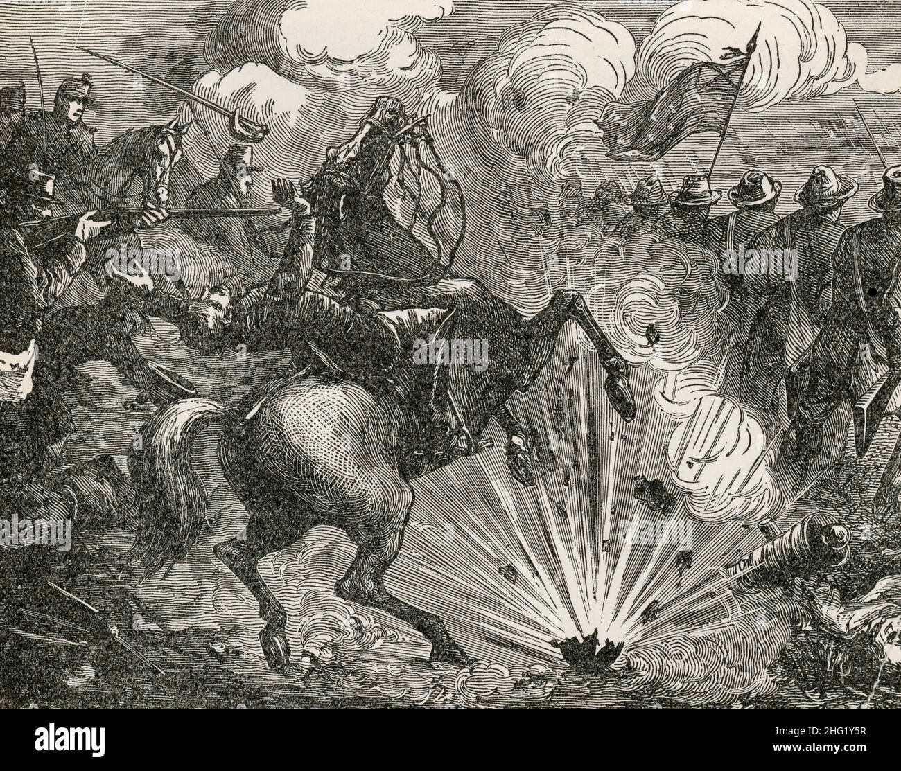 Battle of Pittsburg Landing or Shiloh during the American Civil War ...