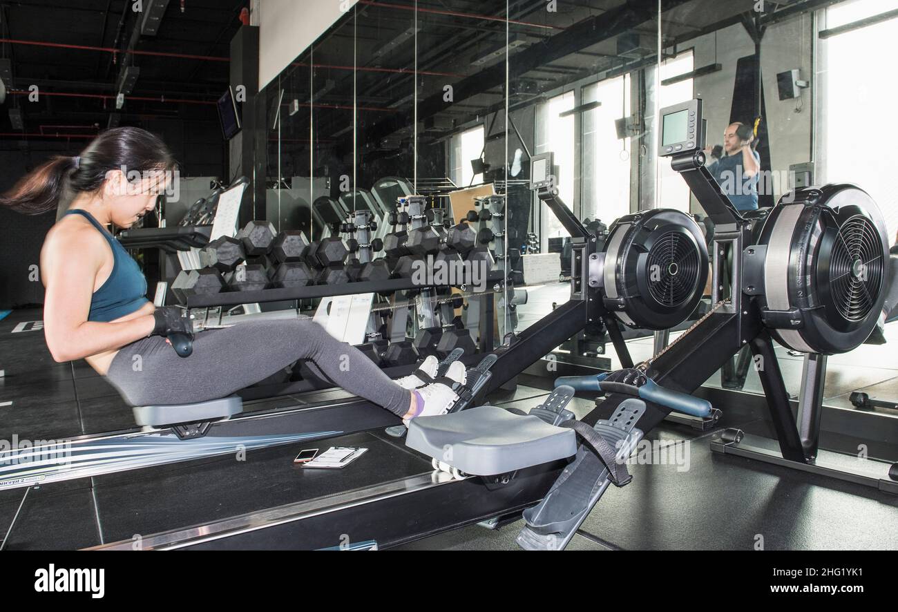 Old rowing machine hi-res stock photography and images - Alamy