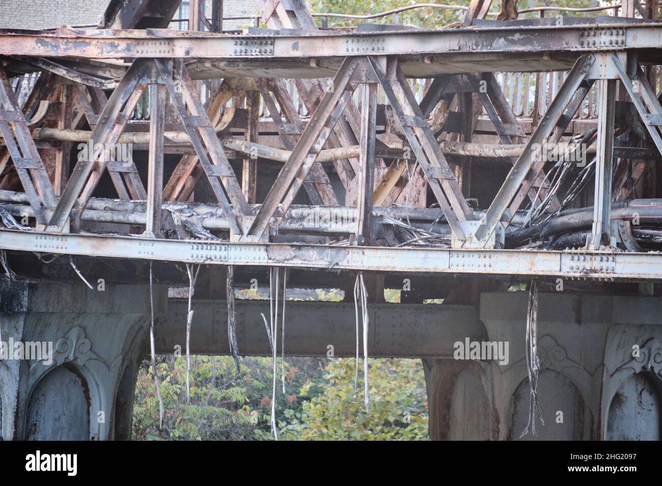 Mauro Scrobogna /LaPresse October 03, 2021 Rome, Italy News Fire bridge ...
