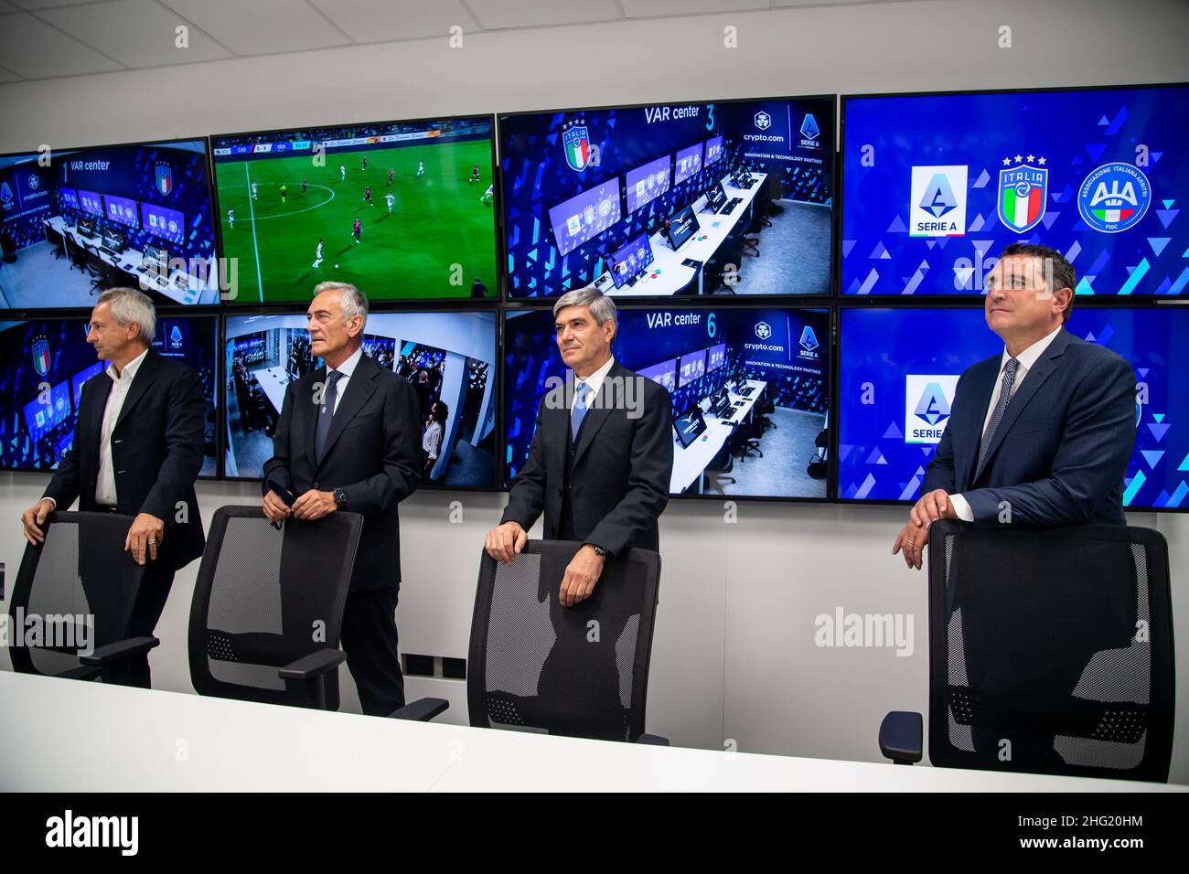 Claudio Furlan/LaPresse 04-10-2021 LIssone - Italy News Presentation of the Var IBC Center of ...