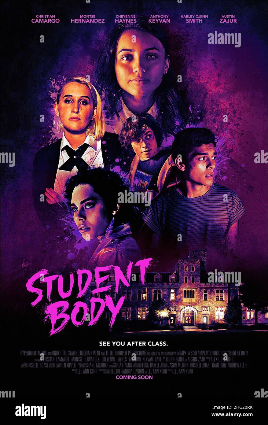 STUDENT BODY, advance poster, from top: Montse Hernandez, Harley Quinn ...