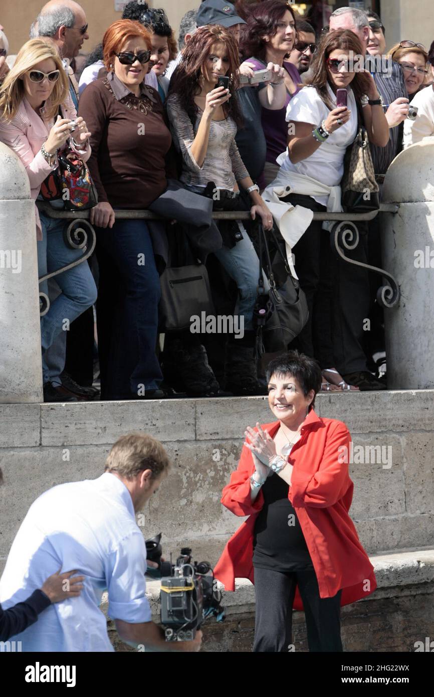 Liza Minnelli launches her live tour at the Trevi Fountain, Rome, Italy ...