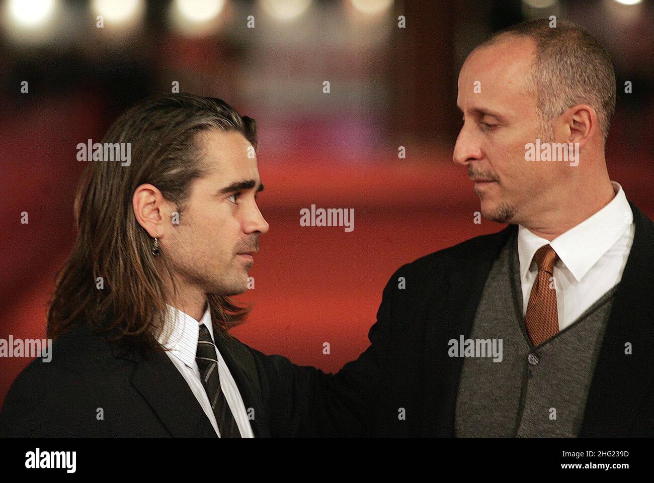 Colin Farrell and Gavin O'Connor arriving at the premiere of Pride and ...