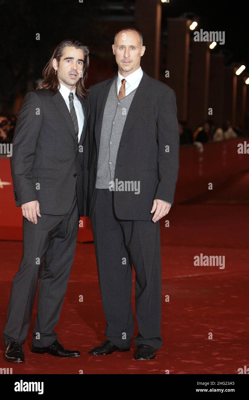 Colin Farrell and Gavin O'Connor arriving at the premiere of Pride and ...