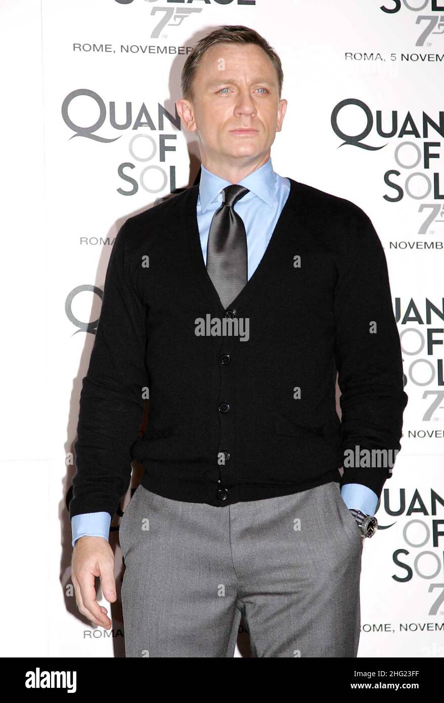 Daniel Craig poses during a photo call to present the 22nd James Bond ...
