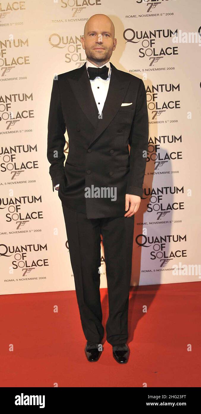 Director Marc Foster arriving at the premiere for the 22nd James Bond ...