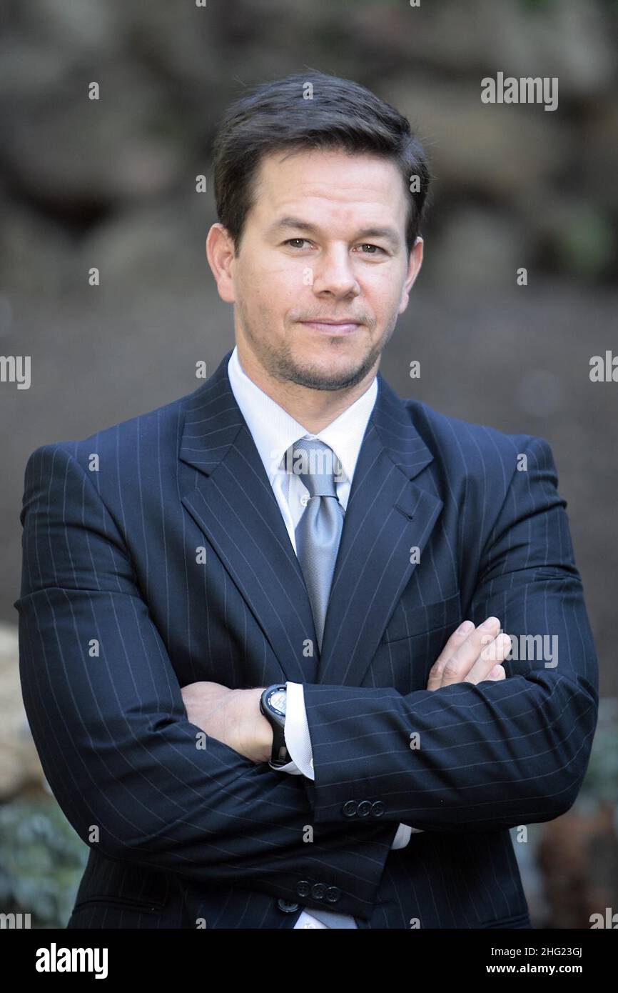 Mark Walhberg poses for photographers during a presentation for the ...