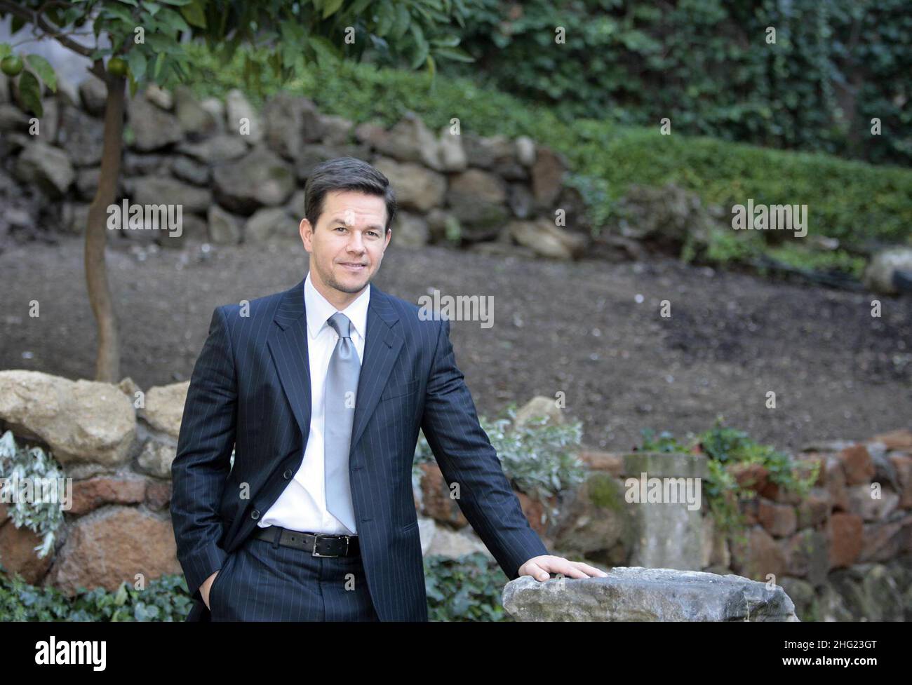 Mark Walhberg poses for photographers during a presentation for the ...