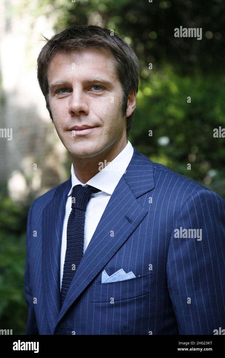 Portraits of Prince Emanuele Filiberto of Savoy during an interview in ...