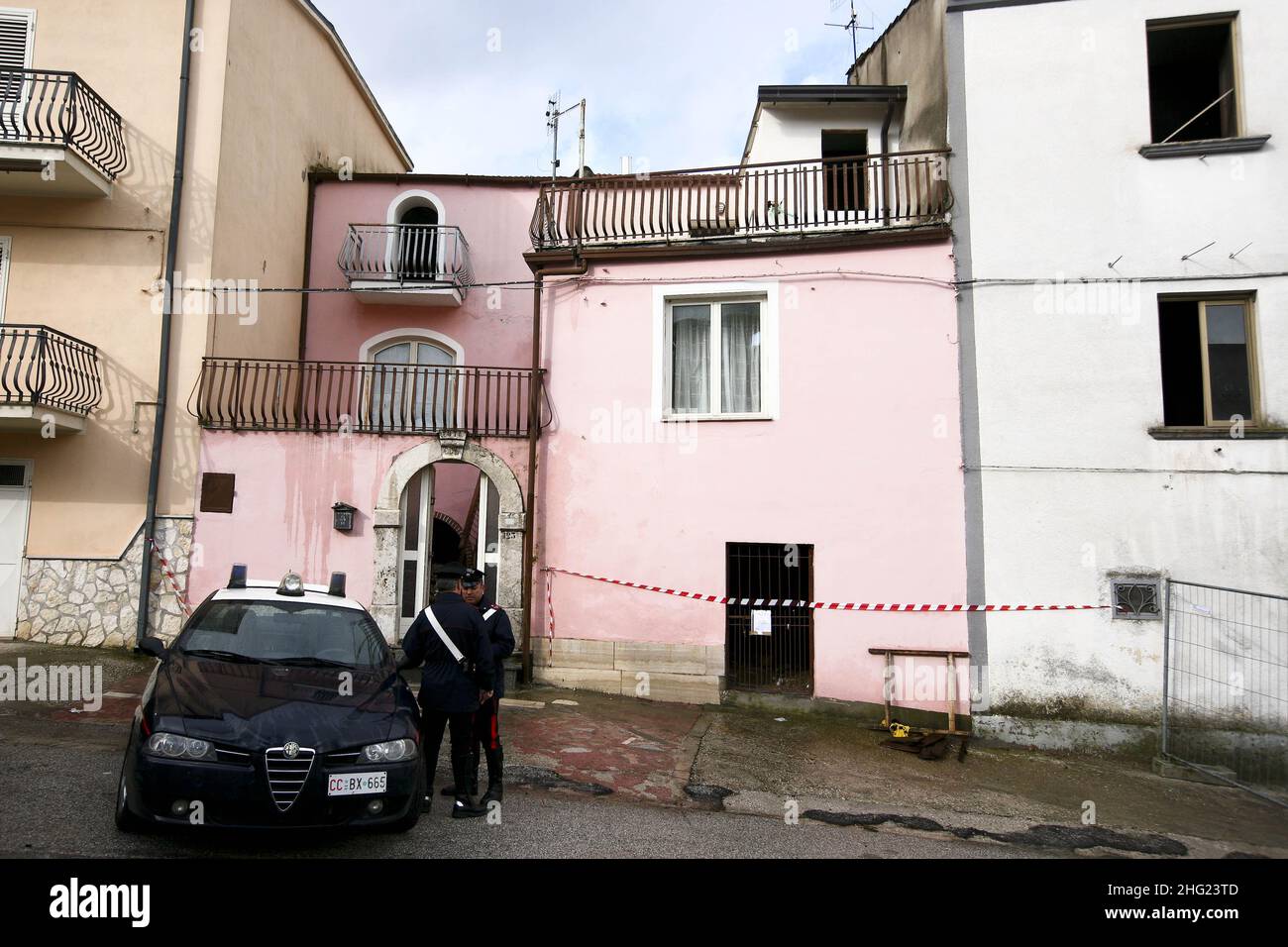 The building where where Giuseppe Setola was arrested in connection ...