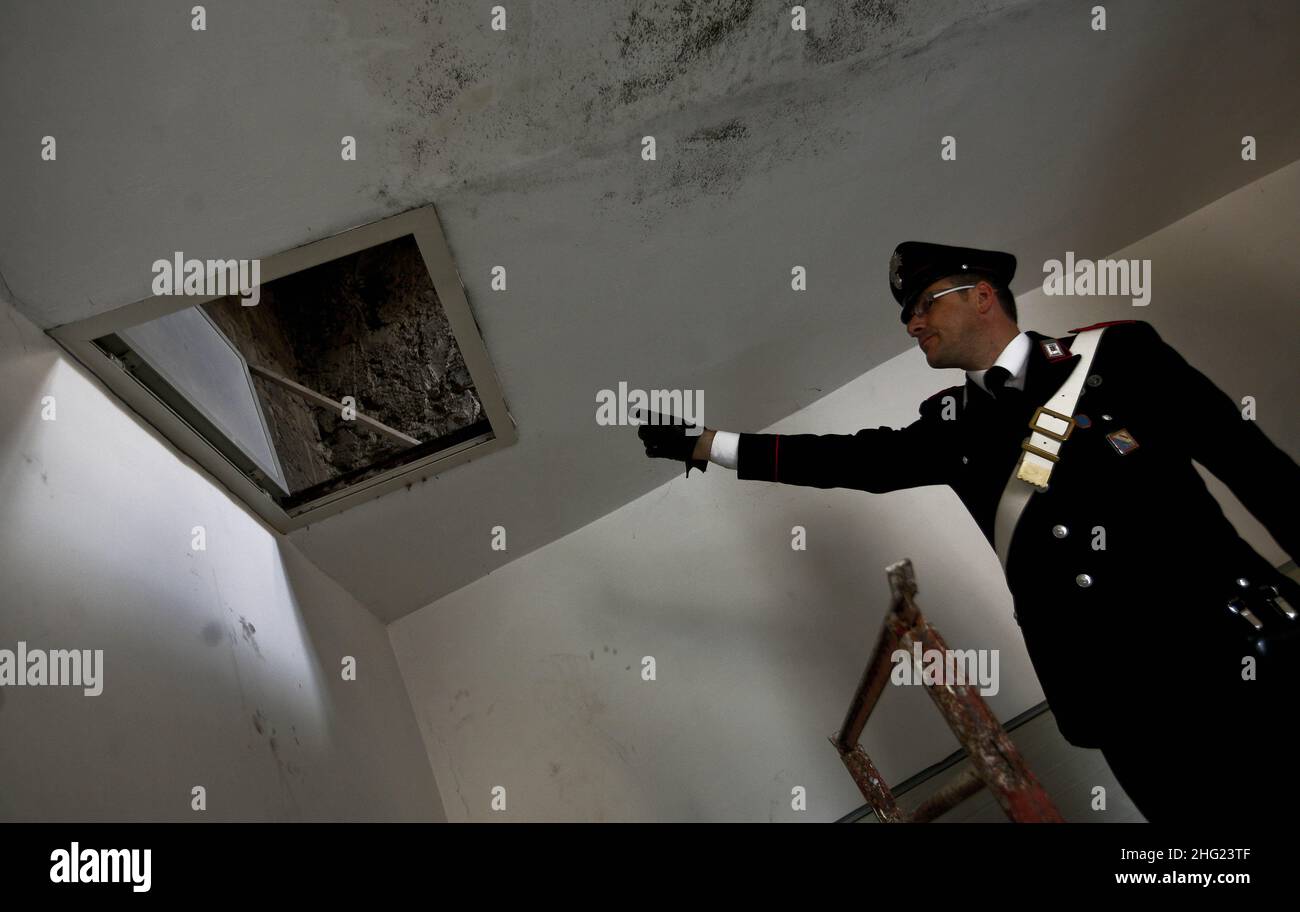 The building where where Giuseppe Setola was arrested in connection ...