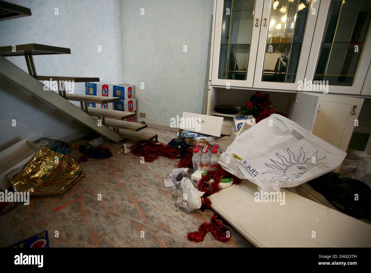 The building where where Giuseppe Setola was arrested in connection ...