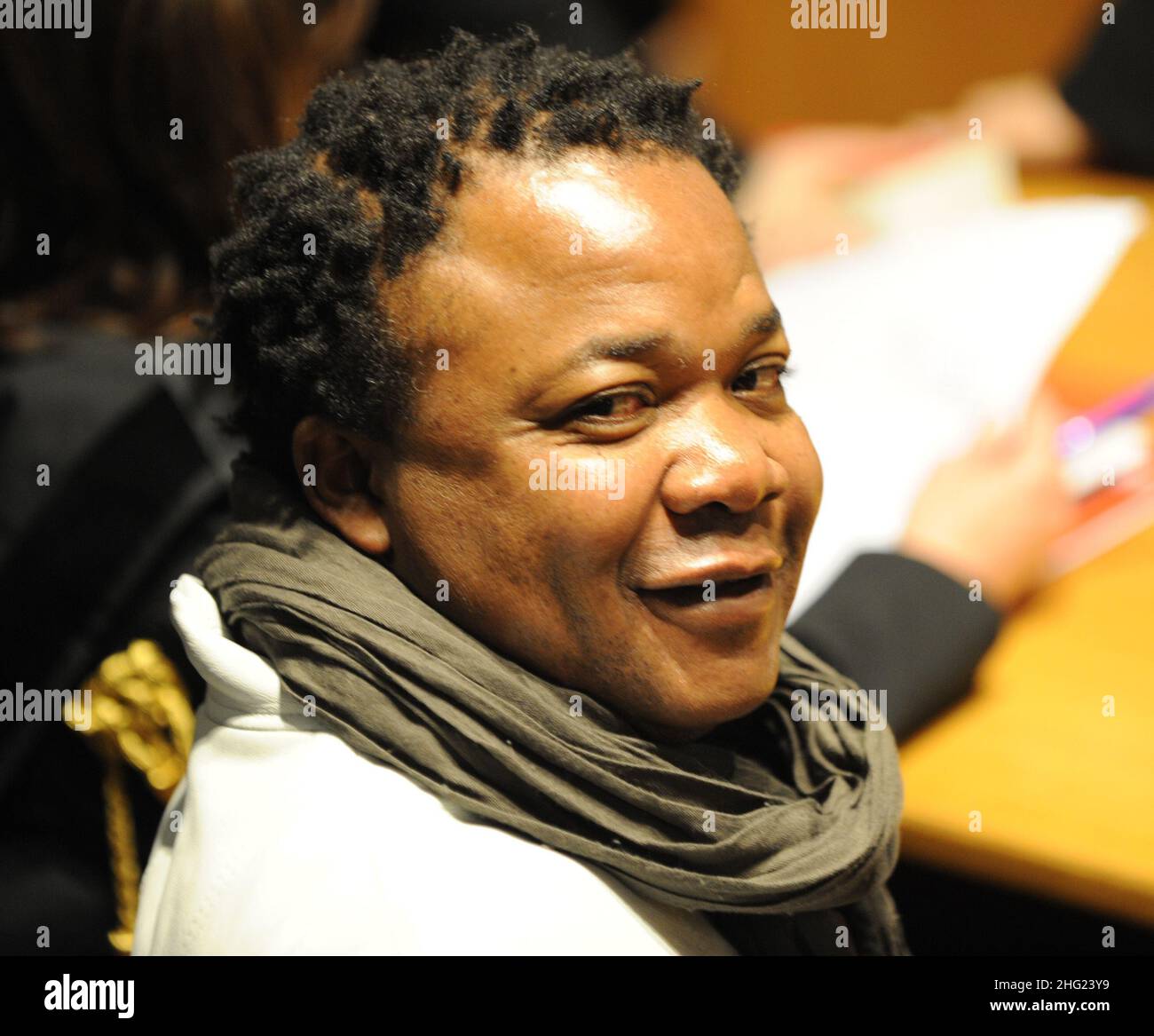 Patrick Lumumba during the trial for the murder of English student ...