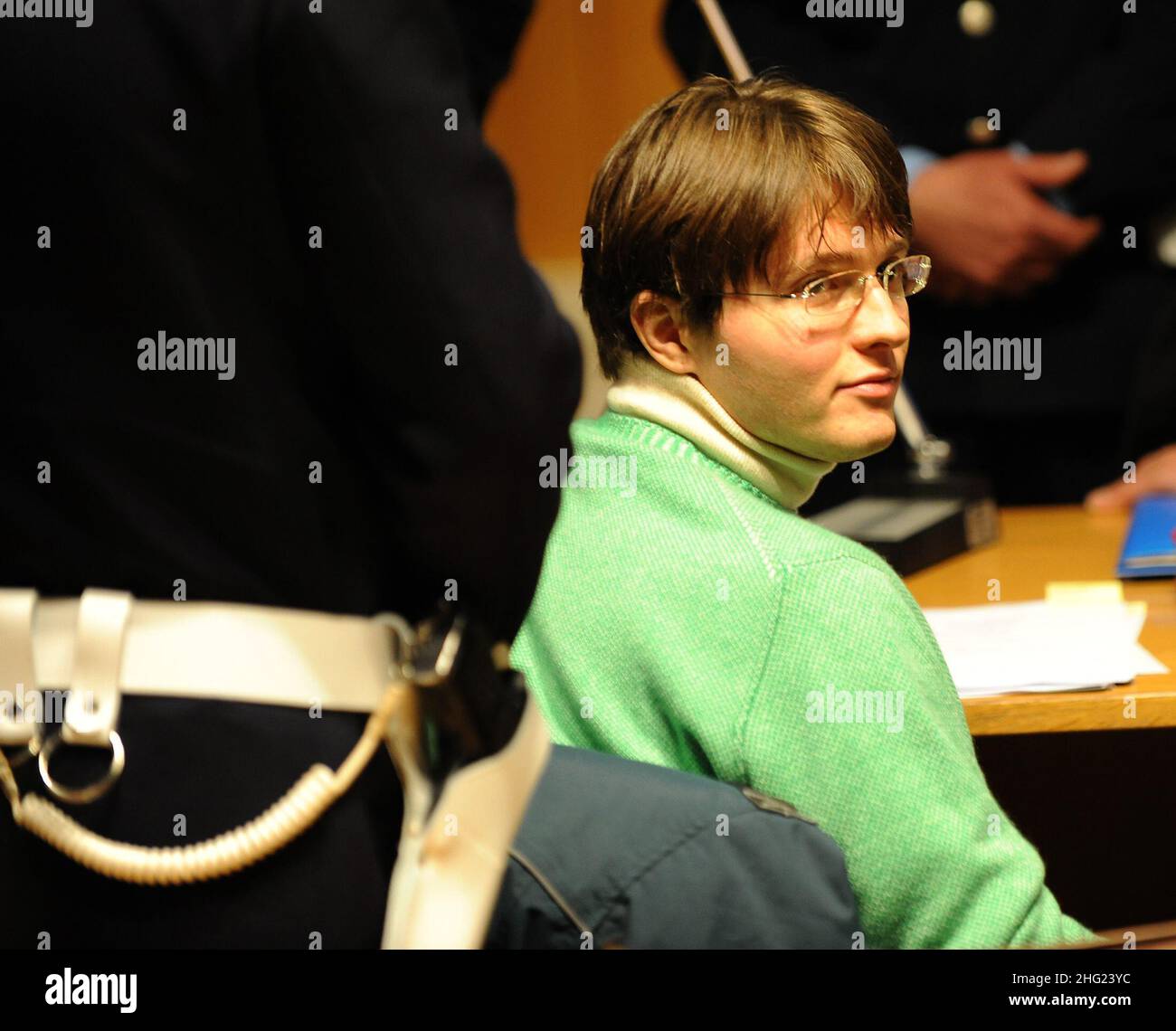 Raffaele Sollecito during his trial for the murder of English student ...