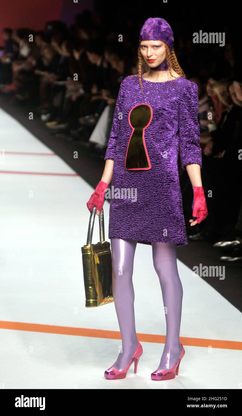 A model on the catwalk during the Agata Ruiz de la Prada show at Milan ...