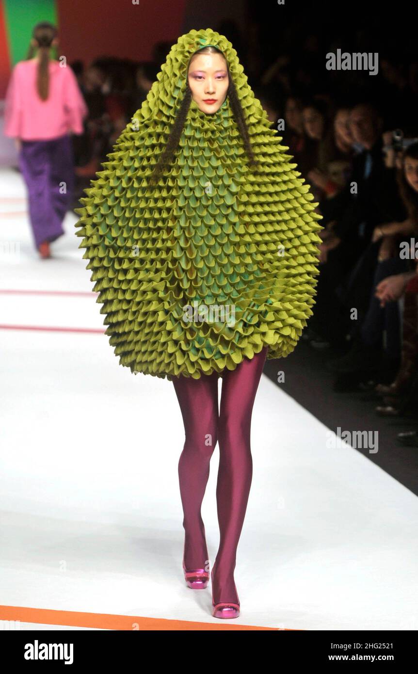 A model on the catwalk during the Agata Ruiz de la Prada show at Milan ...