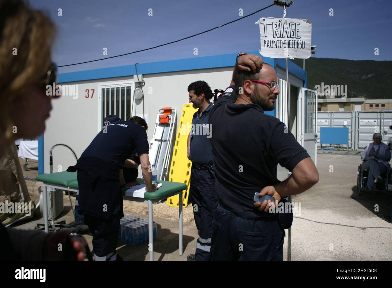 General view of the camp hospital Stock Photo - Alamy