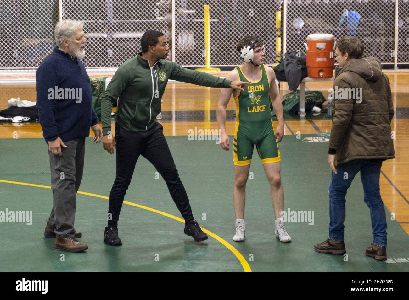 DEXTER: NEW BLOOD, from left: Clancy Brown, Alano Miller, Jack Alcott ...