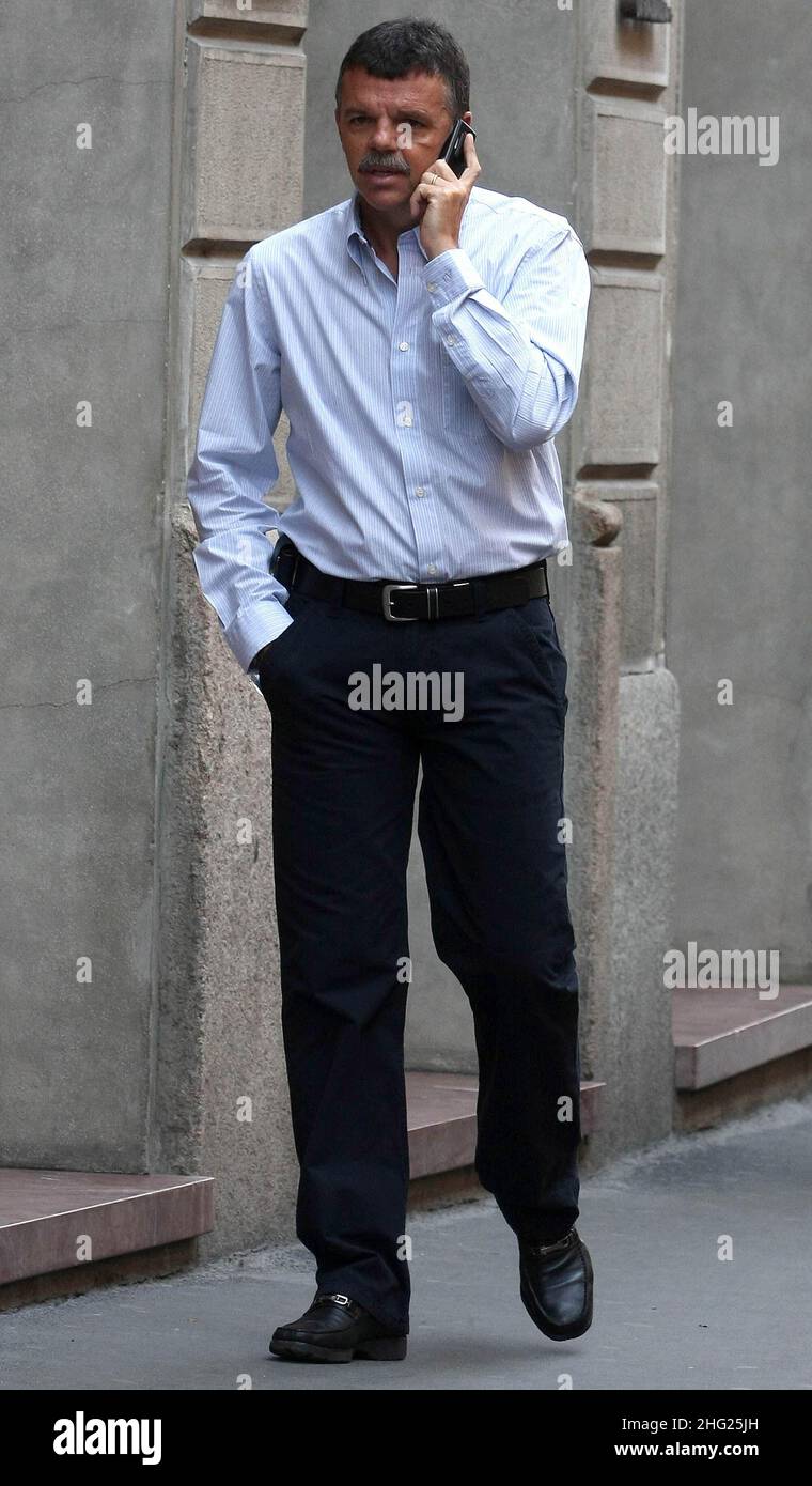 Gilmar Rinaldi (agent of brazilian soccer player Adriano) walking ...