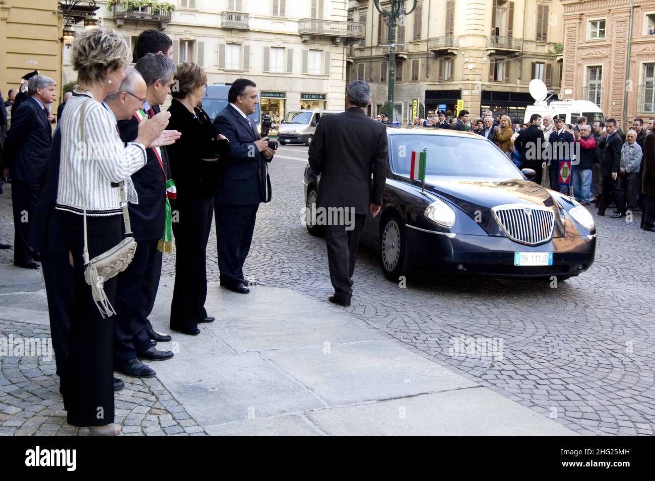 Italian Head of the State Giorgio Napolitano in Turin Stock Photo - Alamy