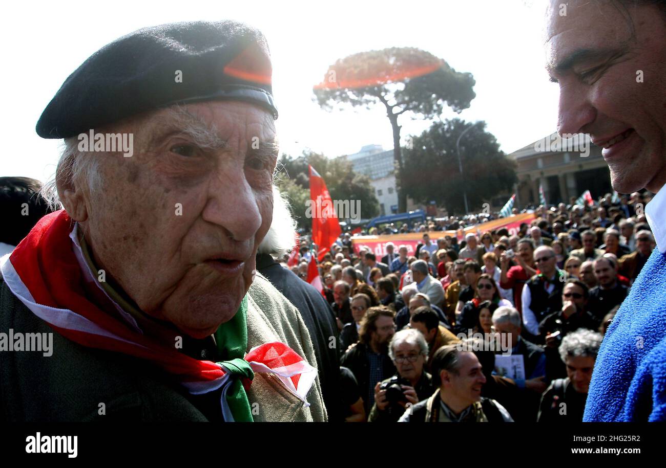 The Italian partisan association celebrates the anniversary of April 25 ...