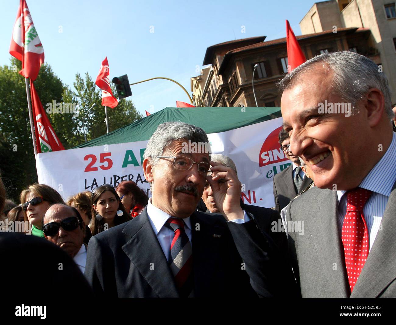 The Italian partisan association celebrates the anniversary of April 25 ...