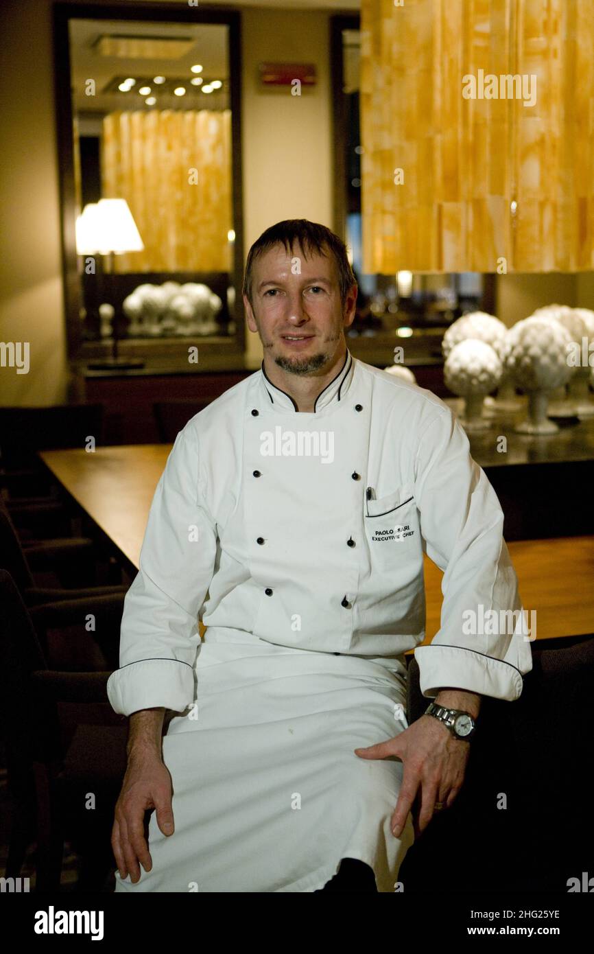 Paolo Sari, Head chef of the Hotel 'The Cledi Milano' where Victoria ...