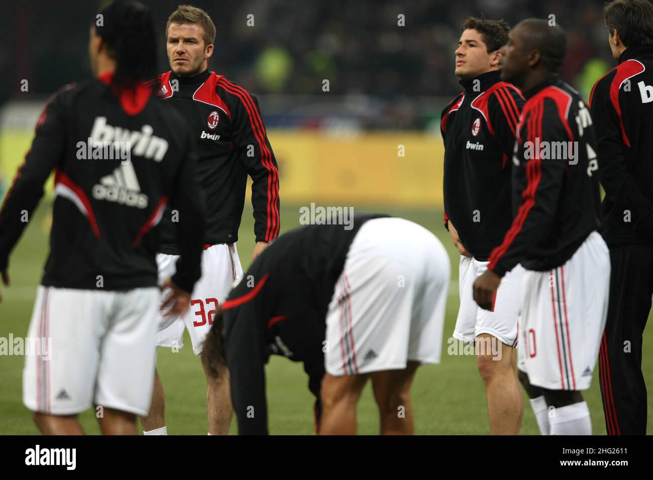 David Beckham pictured at "Giuseppe Meazza" Stadium during the Inter v ...