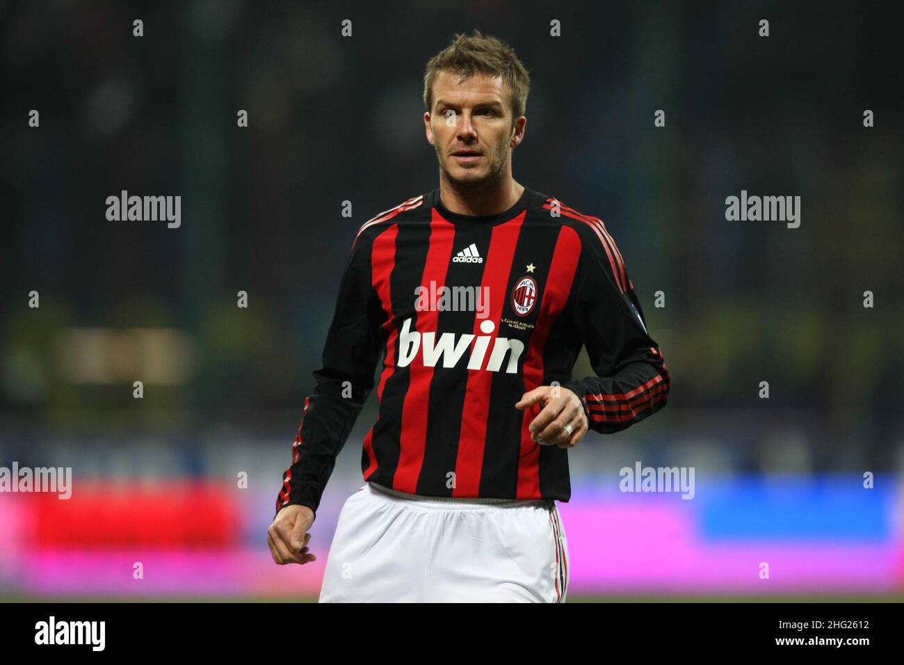 David Beckham pictured at "Giuseppe Meazza" Stadium during the Inter v ...