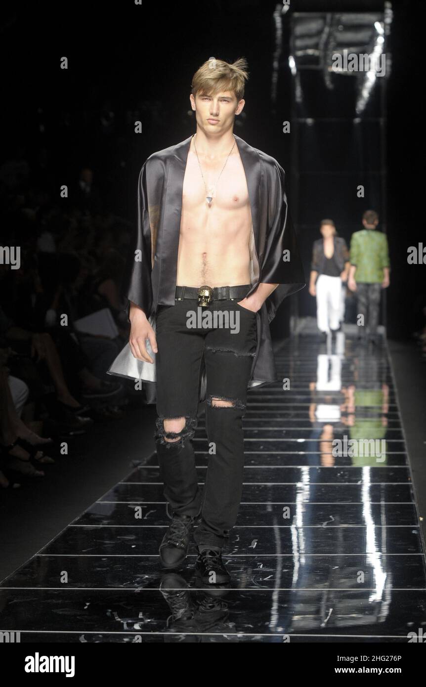Models wear creations from the John Richmond Spring/Summer 2009/2010 ...
