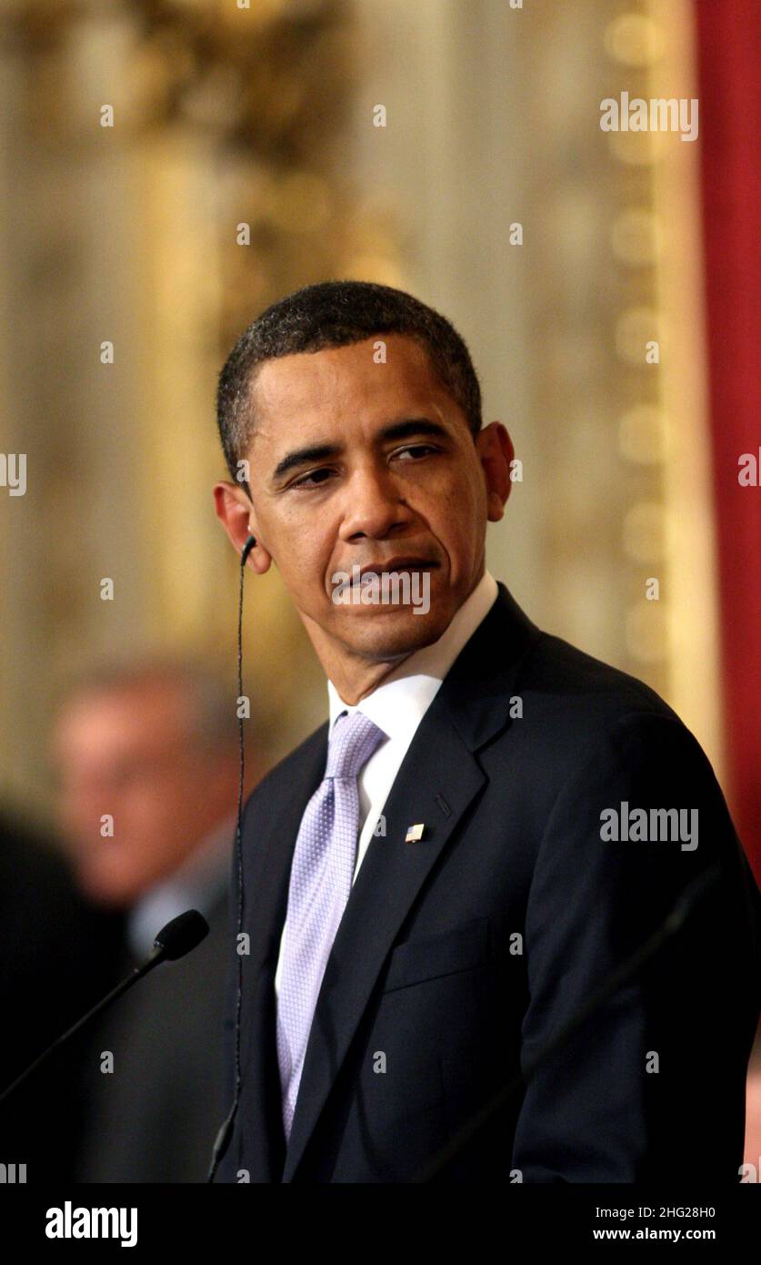 President of the United States Barack Obama arrives at the Presidential ...