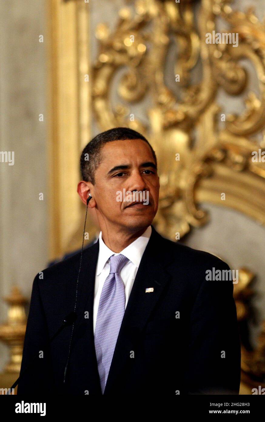 President of the United States Barack Obama arrives at the Presidential ...