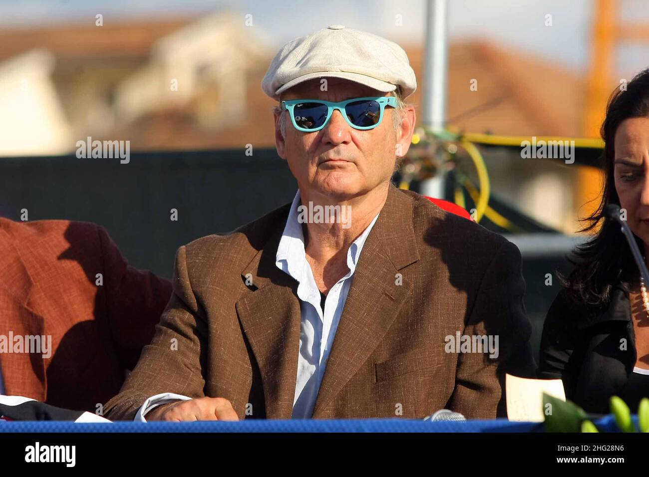 Bill Murray at the opening ceremony for the Nobel Peace Hall, L'Aquila ...