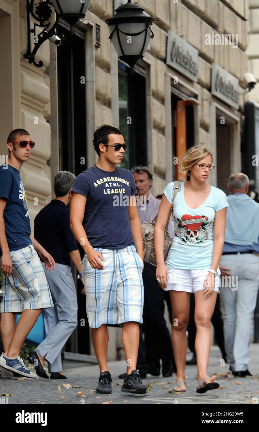 **EXCLUSIVE PICTURES** Swimmer Federica Pellegrini seen in Rome, Italy ...