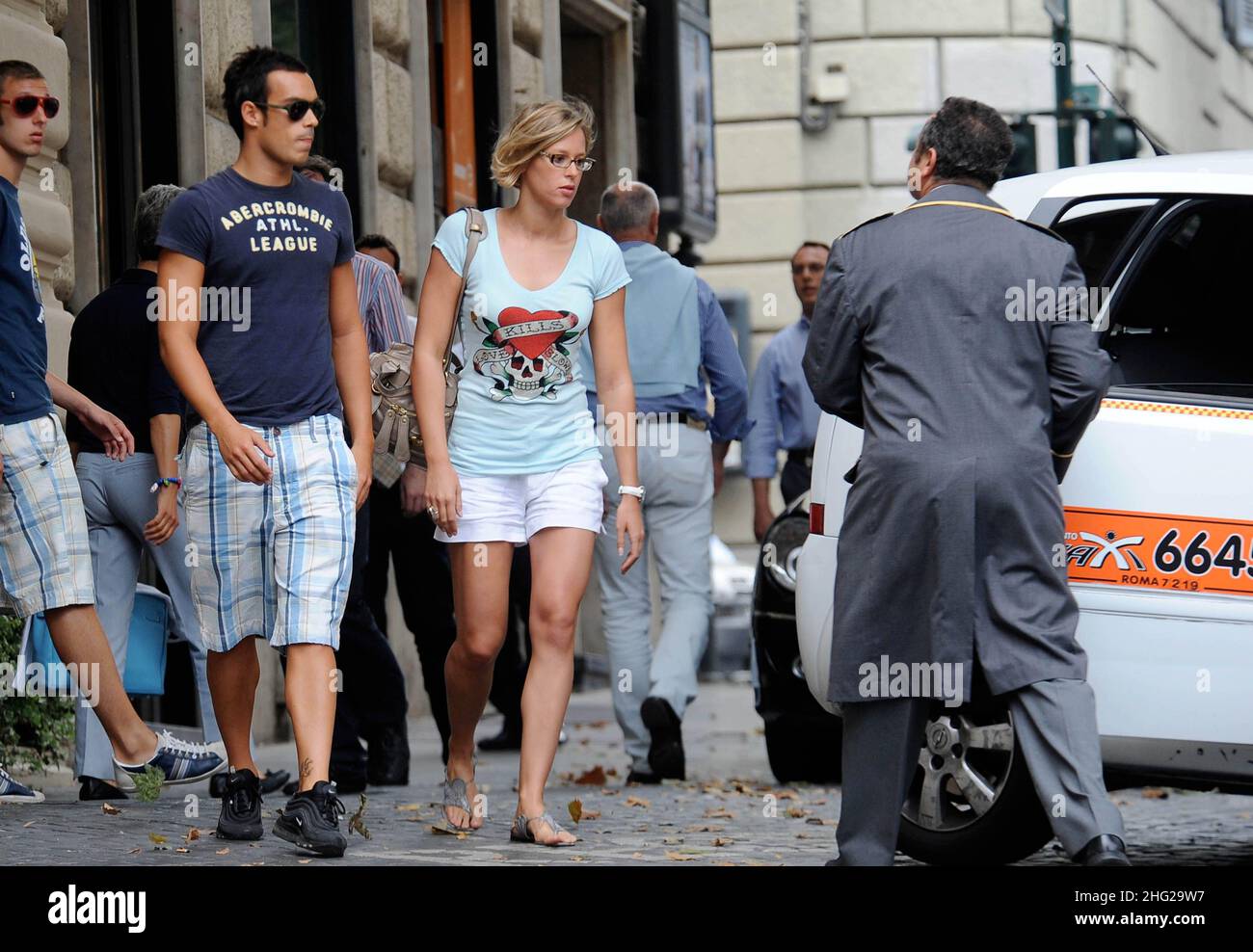 **EXCLUSIVE PICTURES** Swimmer Federica Pellegrini seen in Rome, Italy ...