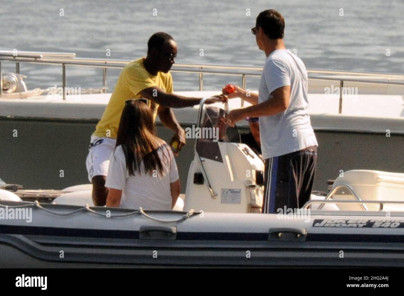 Matt Damon and Don Cheadle with his family are seen on holiday at Lake ...