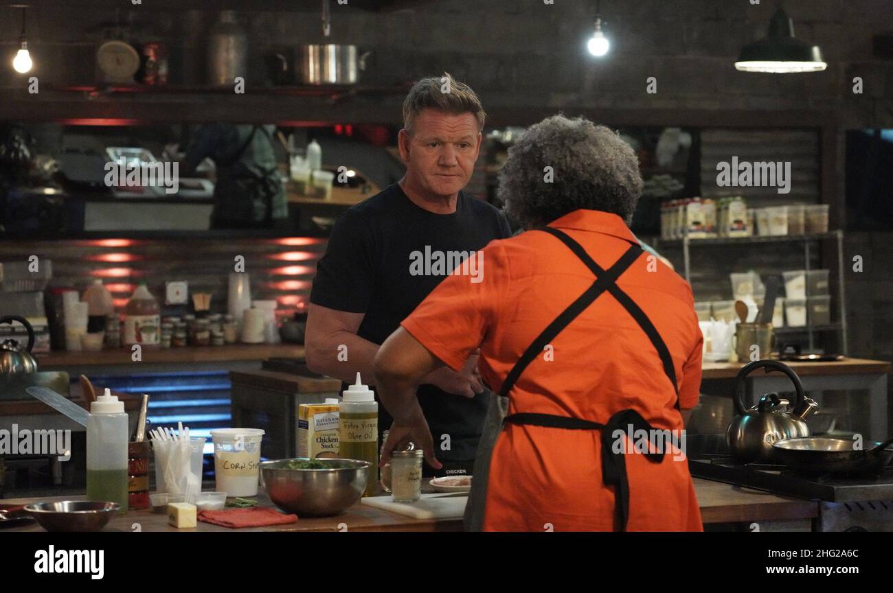 NEXT LEVEL CHEF, from left: judge Gordon Ramsay, contestant Courtney ...