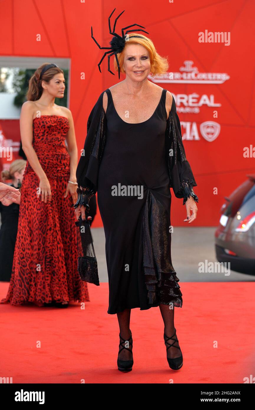 Marina Ripa di Meana attends the Opening Ceremony and "Baaria" Premiere ...