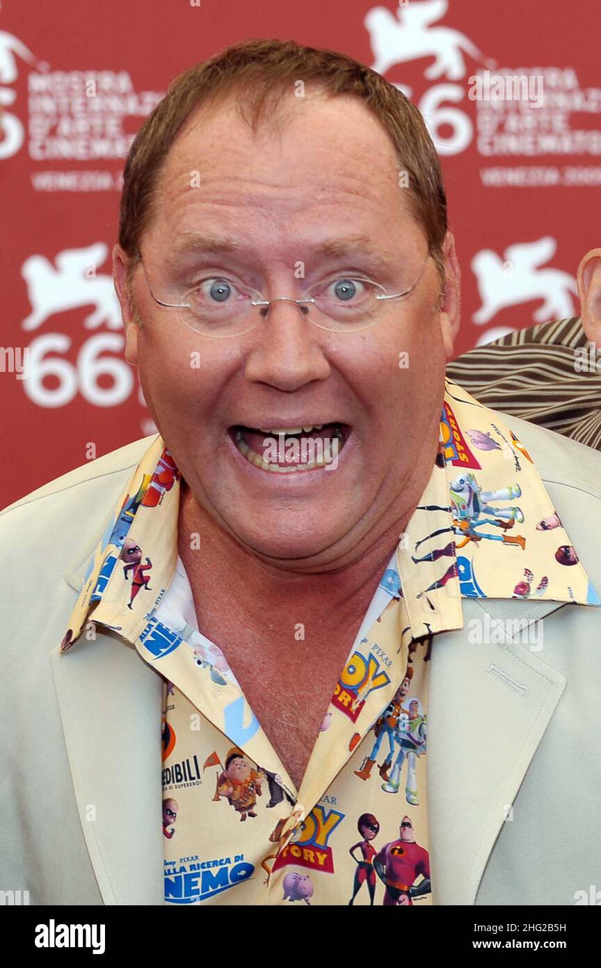 John Lasseter attend the 'Golden Lion Lifetime Achievement' photocall ...