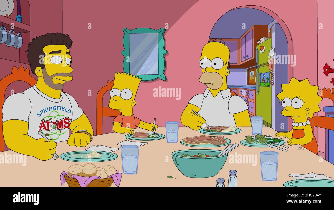 THE SIMPSONS, from left: Grayson Mathers (voice: Beck Bennett), Bart ...