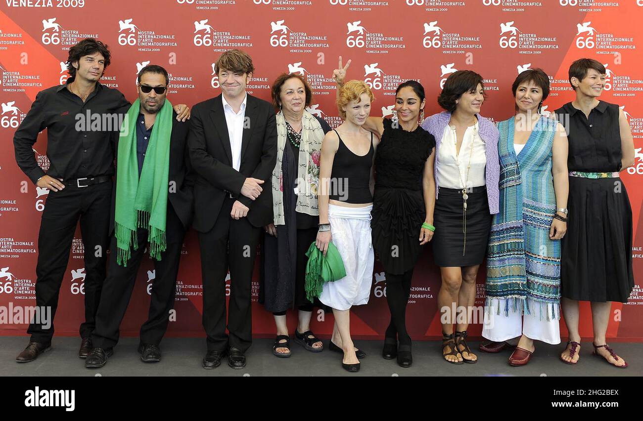 The cast of 'Women Without Men' attends a photocall at the Sala Grande ...