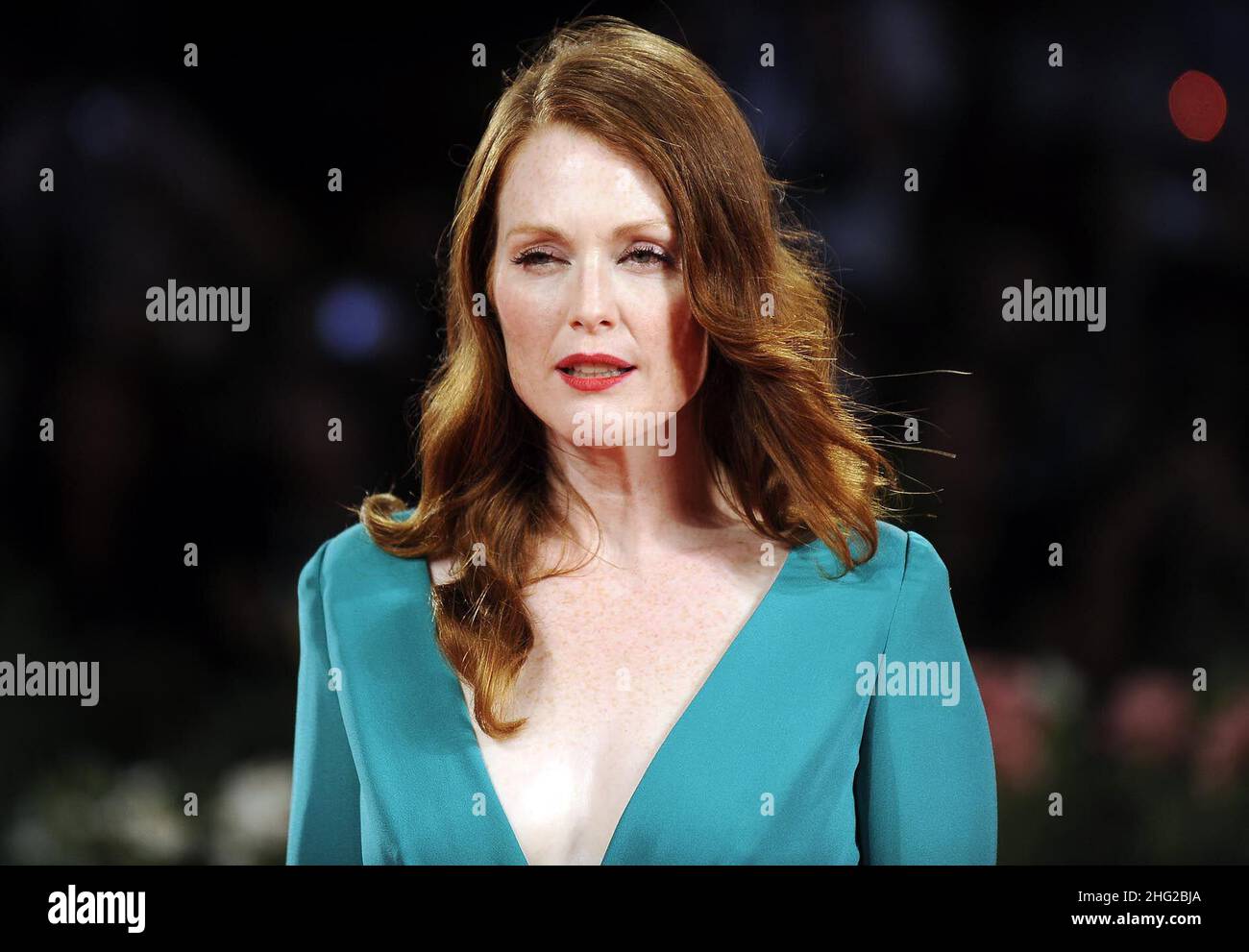 Actress Julianne Moore arrives at the 'A Single Man' screening during ...