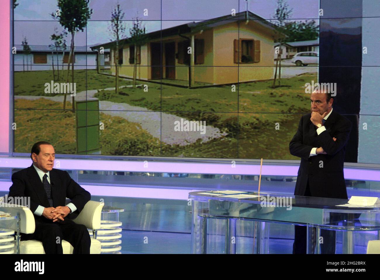 Bruno vespa berlusconi hi-res stock photography and images - Alamy