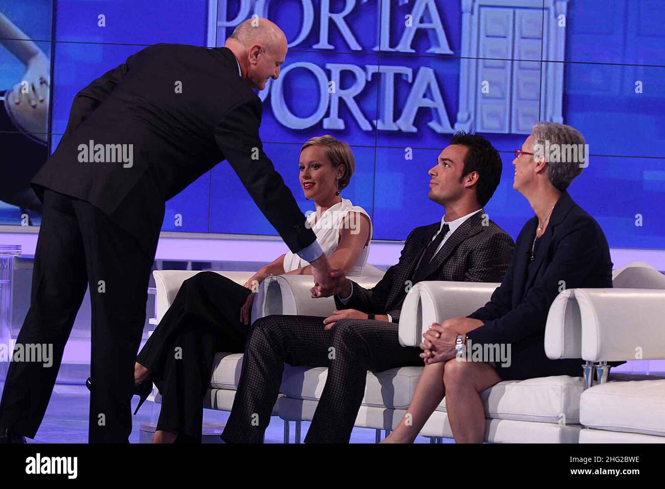 Federica Pellegrini with her family and boyfriend Luca Marin appear on ...