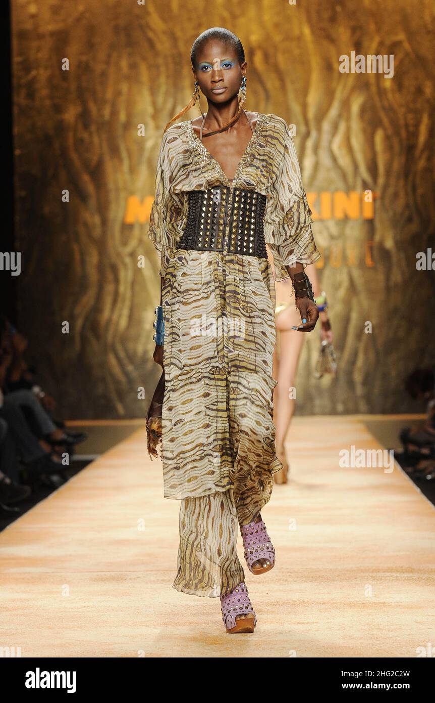 Model on the catwalk during the Miss Bikini fashion show as part of ...